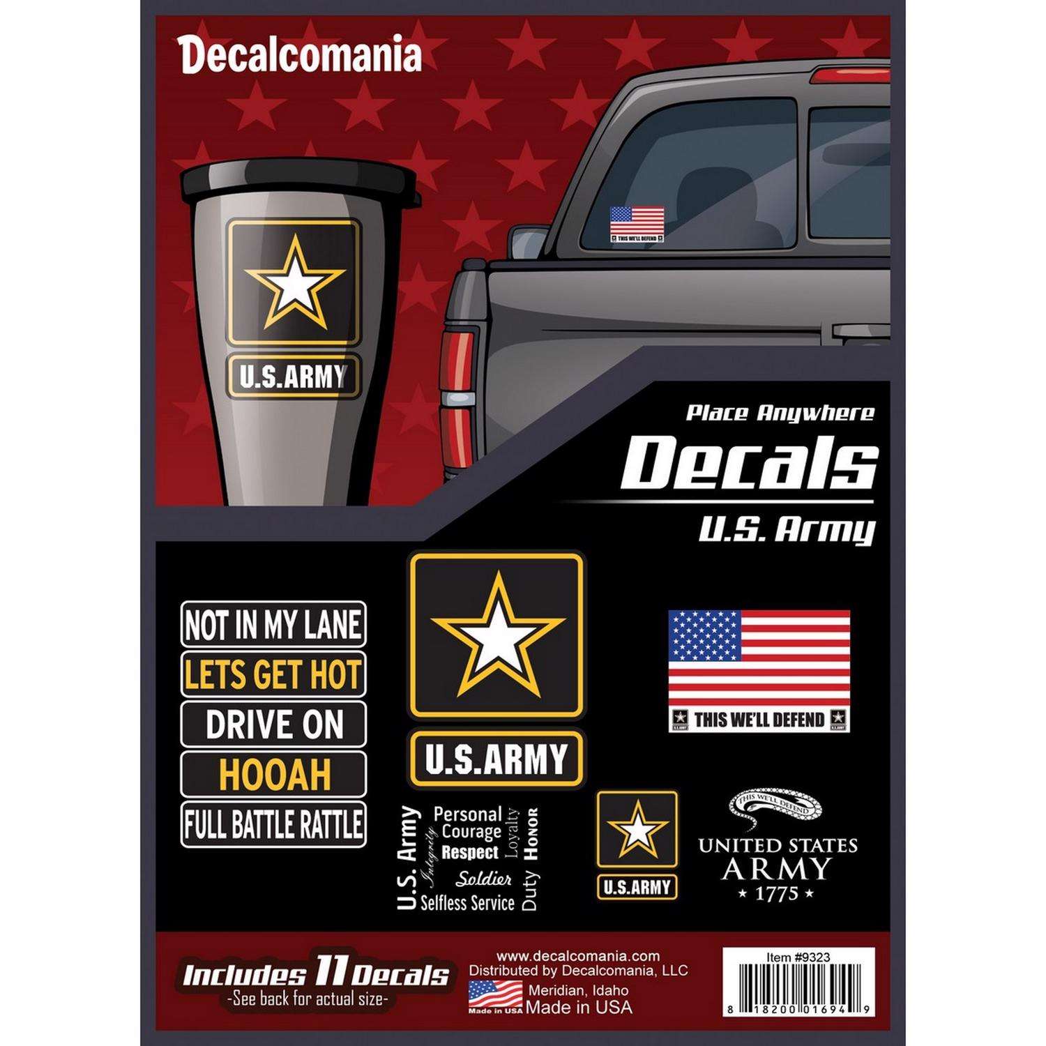 Decalcomania U.S. Army Kit Car Sticker Vinyl 10 pk - Ace Hardware