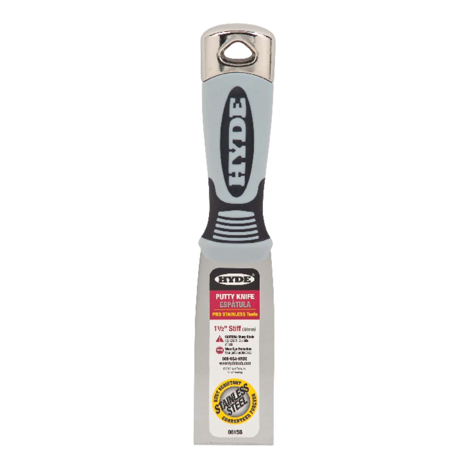 Hyde 1.5 in. W Stainless Steel Stiff Putty Knife - Ace Hardware