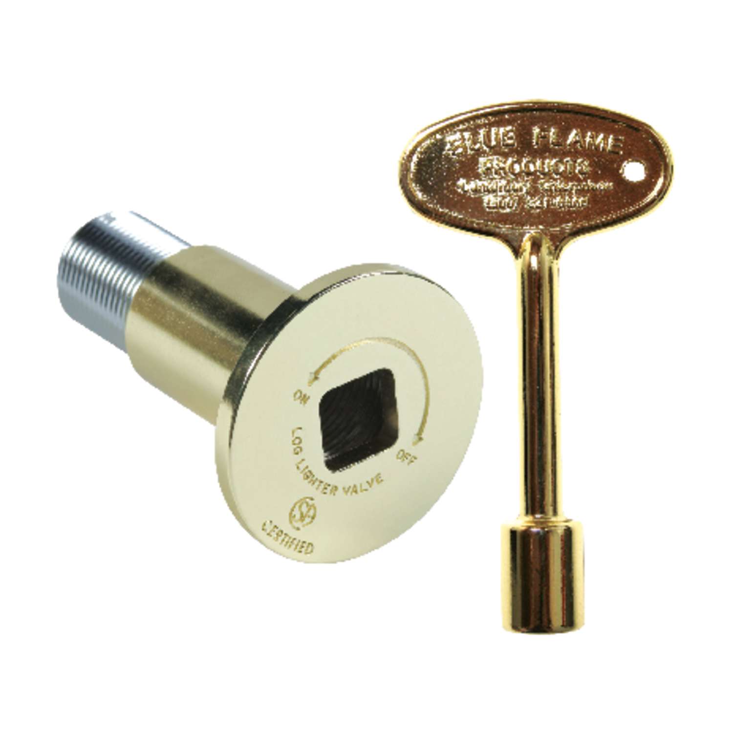 Blue Flame Gold Brass Gas Valve Flange Kit Mfr# DK.0202 - Ace Hardware