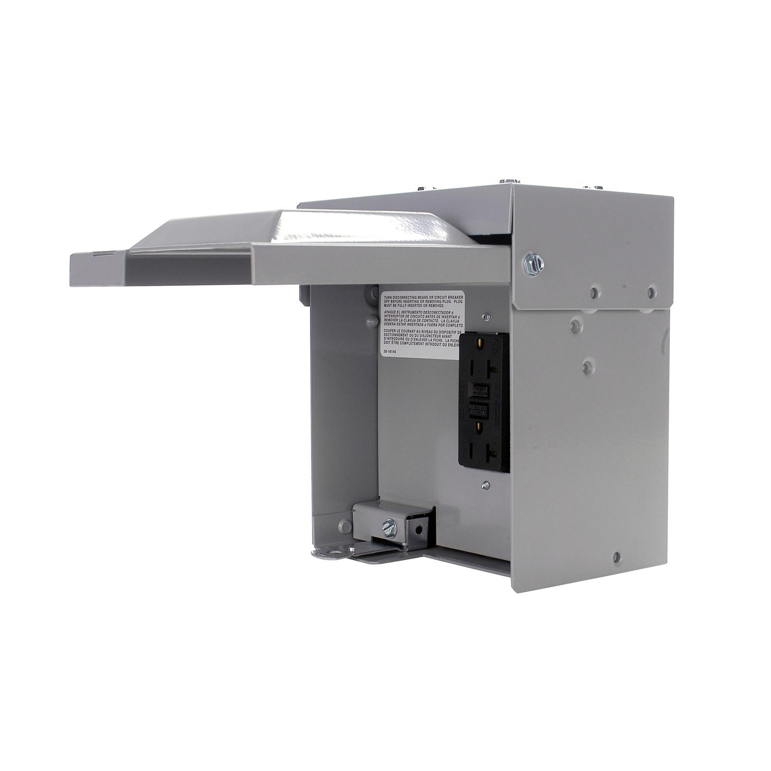 Eaton 20 amps 125 V 1 space 4 circuits Surface Mount Power Outlet Box ...