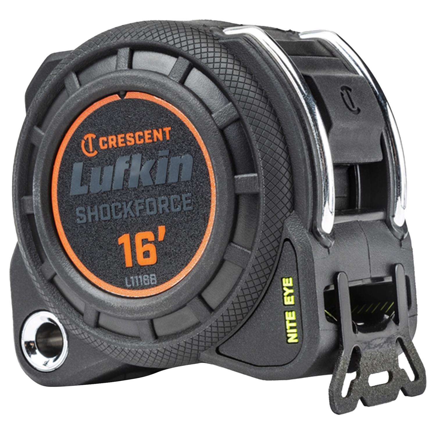 Crescent Lufkin 16 ft. L X 1.19 in. W Shockforce Nite Eye Measuring ...