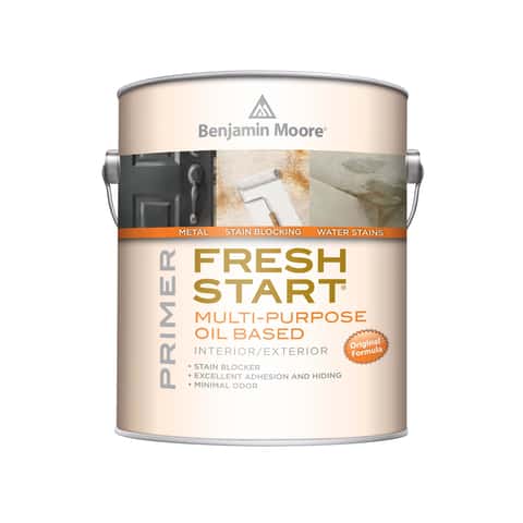 Benjamin Moore Fresh Start White Flat Oil-Based Alkyd Primer 1 gal ...