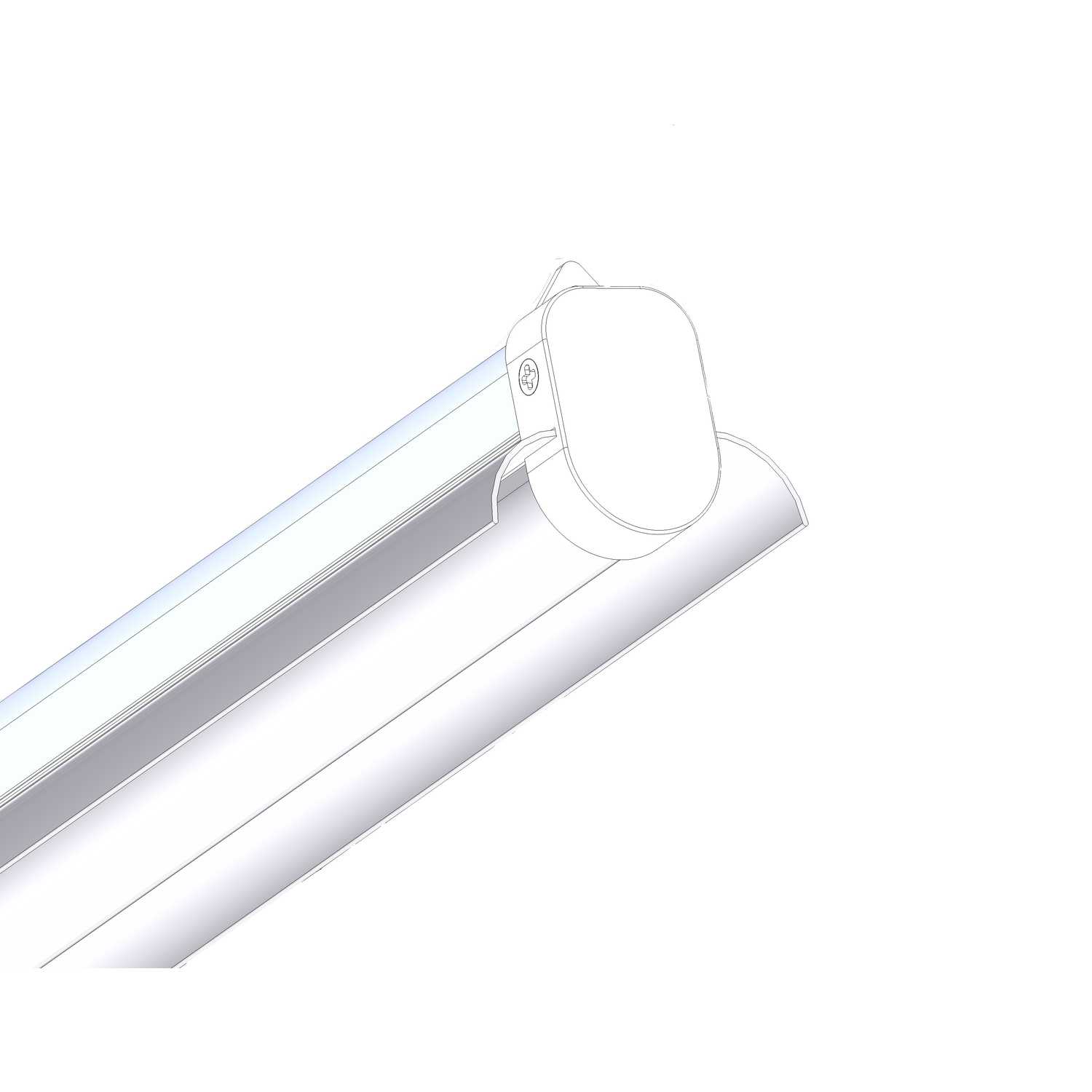 Metalux 48 in. 32 watts LED Shop Light - Ace Hardware