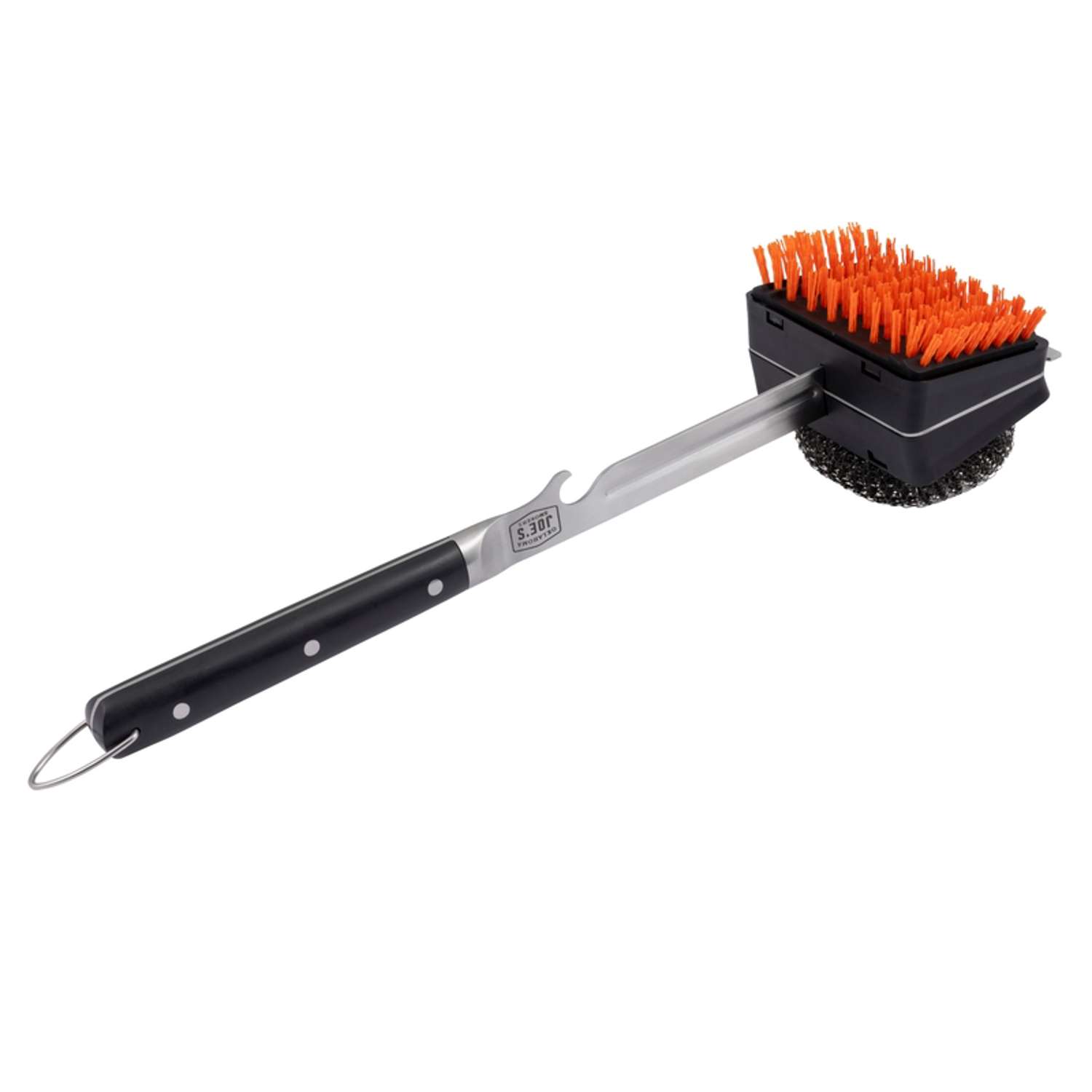 Oklahoma Joe's Blacksmith Grill Brush with Scraper 3.75 in. H X 4.75 in ...