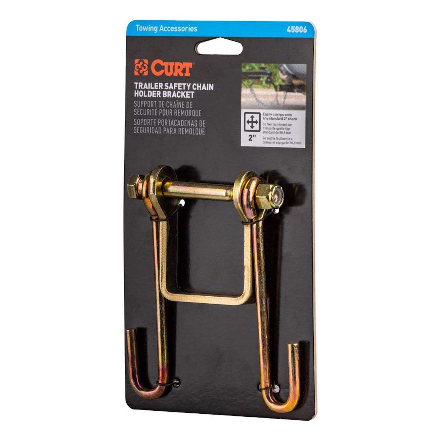Curt 5-1/4H x 3-7/8W in. Safety Chain Holder Bracket - Ace Hardware