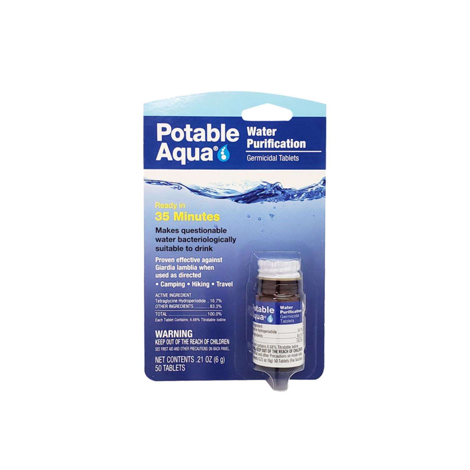 Potable Aqua Drinking Water Tablets 0.21 oz 50 pc - Ace Hardware