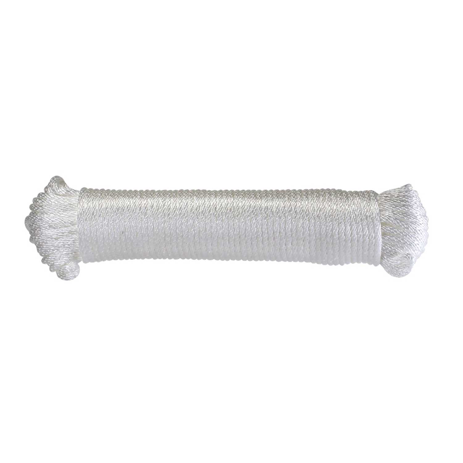 Ace 3/16 in. Dia. x 100 ft. L White Solid Braided Nylon Rope - Ace Hardware