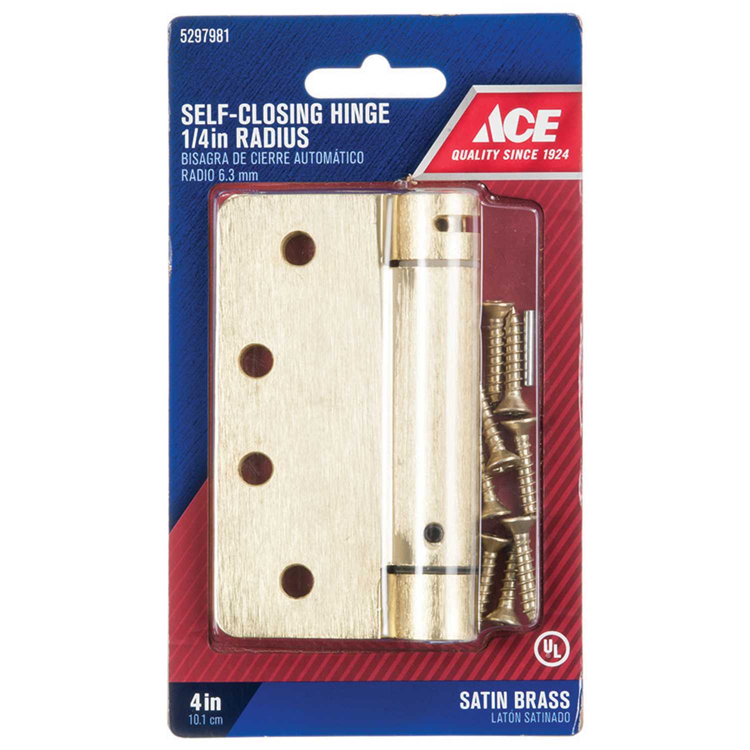 Ace 4 in. L Satin Brass Residential Hinge 1 pk - Ace Hardware