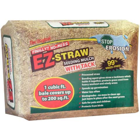 Rhino Seed EZ-Straw Natural Straw Seeding Mulch 1 cu ft Mfr ...