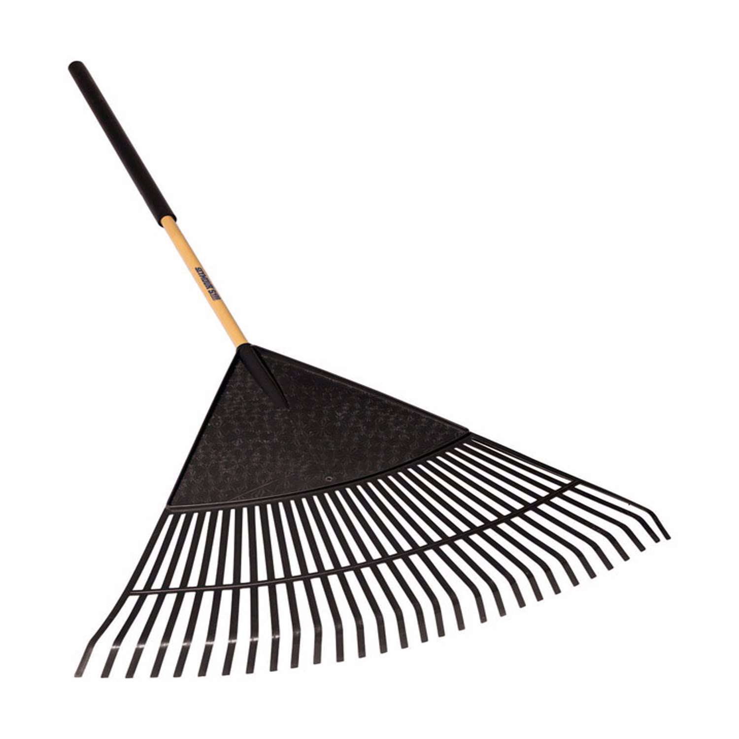 Seymour S400 Jobsite 71 in. 30 Tine Poly Leaf Rake Wood Handle - Ace ...