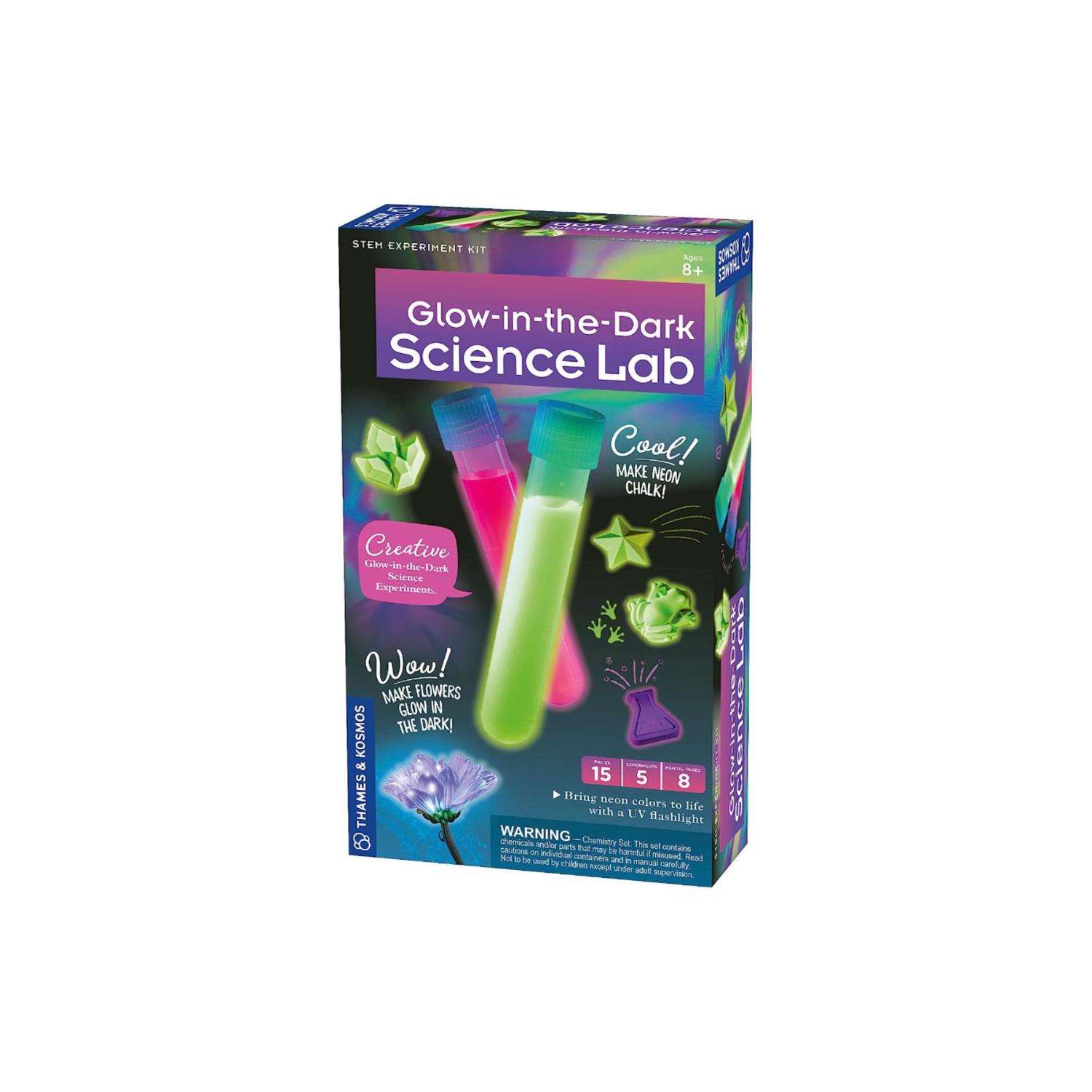Thames & Kosmos Glow in the Dark Science Lab Stem Experiment Kit ...