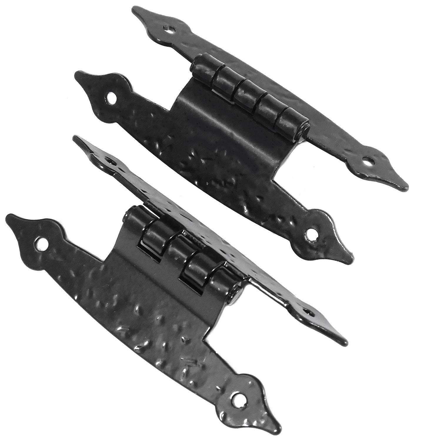 Laurey 1-1/2 in. W X 2-3/4 in. L Black Metal H Hinge 2 pk - Ace Hardware