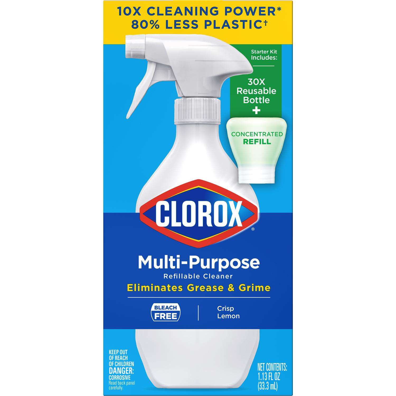 Clorox Crisp Lemon Scent Concentrated All Purpose Cleaner Liquid 20 oz ...