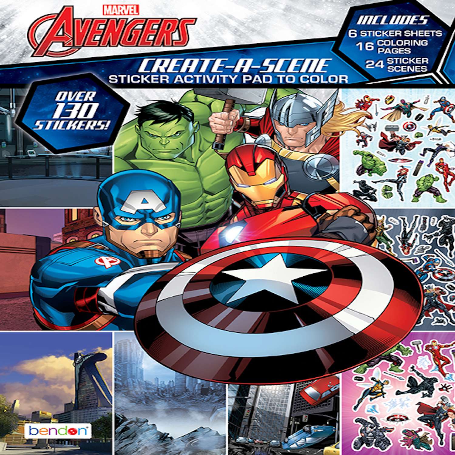 Bendon Marvel Avengers Sticker Activity Book Multicolored - Ace Hardware