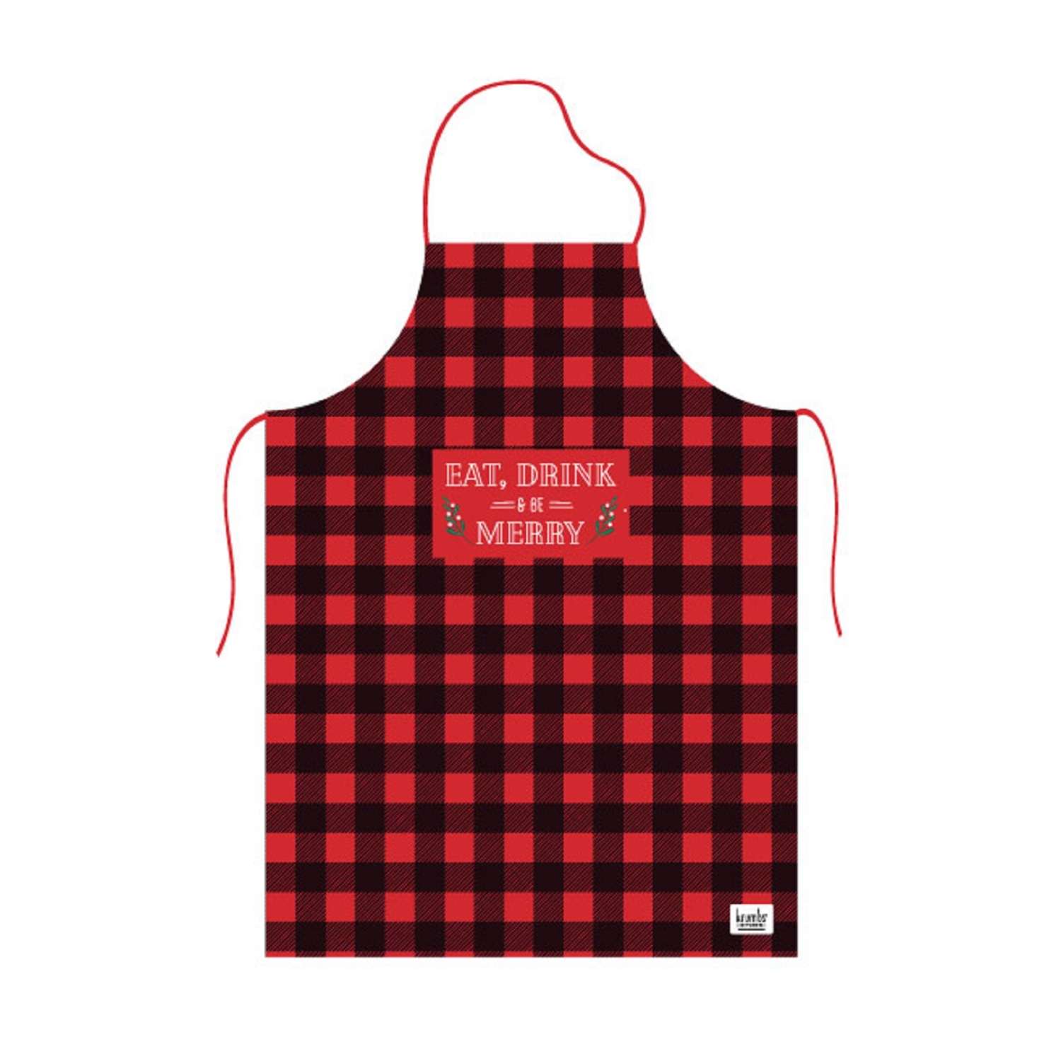 DM Merchandising Krumbs Kitchen Red Cotton/Polyester Apron - Ace Hardware