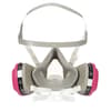 3M P100 Multi-Purpose Half Face Respirator Valved Multicolored M 1 pc ...