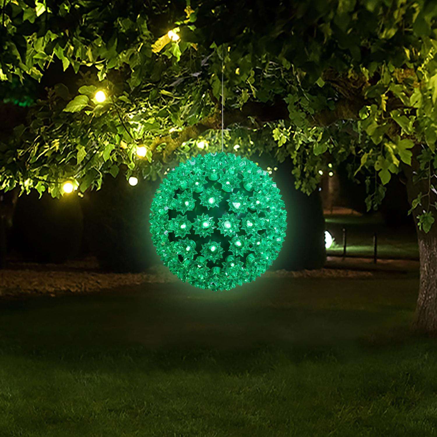 Inside Outside Garden Lighted Spheres | Shelly Lighting