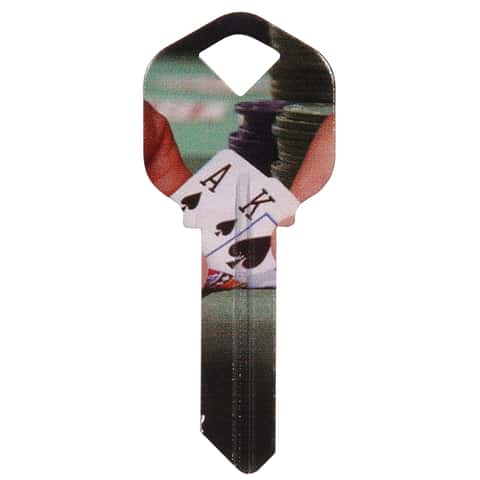 Hillman Wackey Poker House/Office Universal Key Blank Single - Ace Hardware