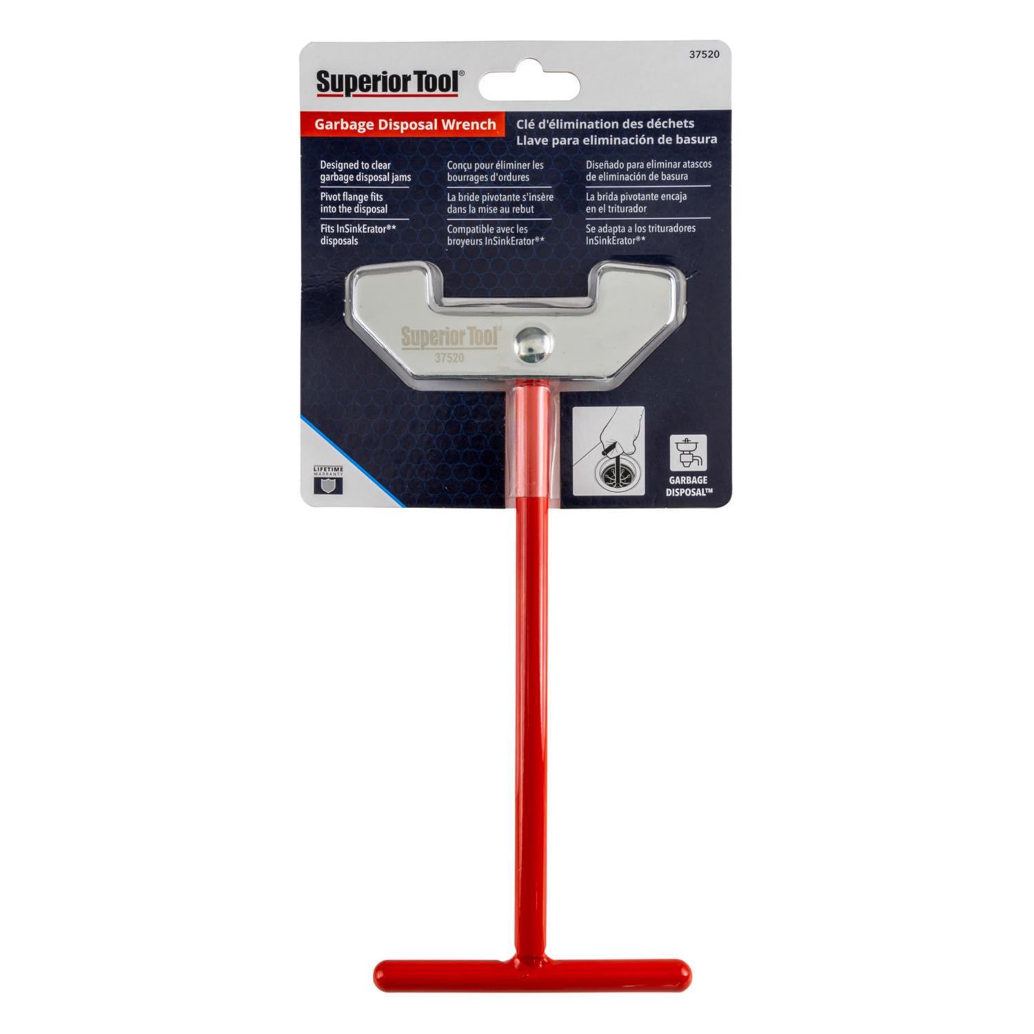 Superior Tool Garbage Disposal Wrench Black/Red 1 pc Mfr# 37520 - Ace ...