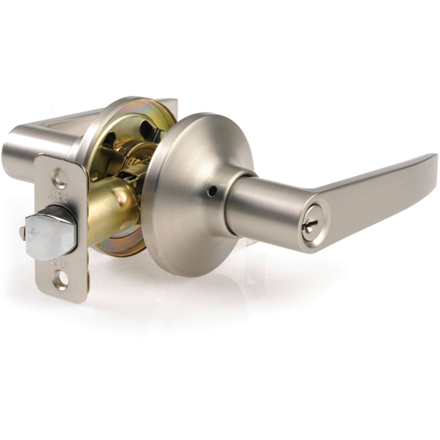 Ace Straight Lever Satin Entry Lockset ANSI Grade 3 1-3/4 in. - Ace ...