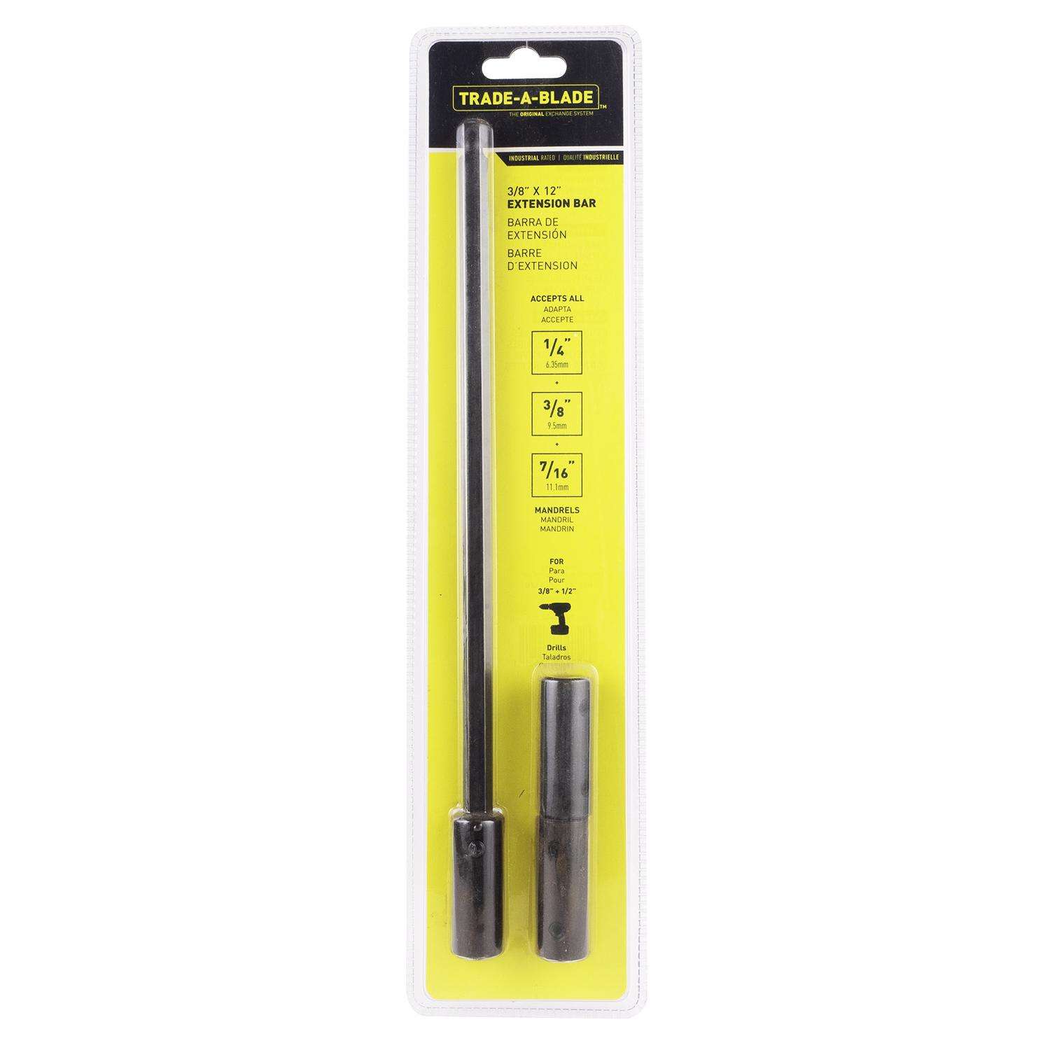 Trade A Blade 12 in. Hardened Steel Drill Bit Extension 3/8 in. Hex ...