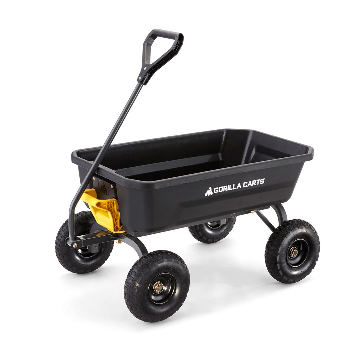 Gorilla Carts Poly Dump Cart 600 lb. cap. Mfr GCG 4 Ace Hardware