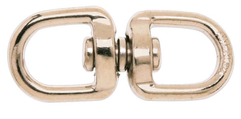 Campbell 3/4 in. D X 3 in. L Nickel-Plated Zinc Double Eye Swivel 100 ...