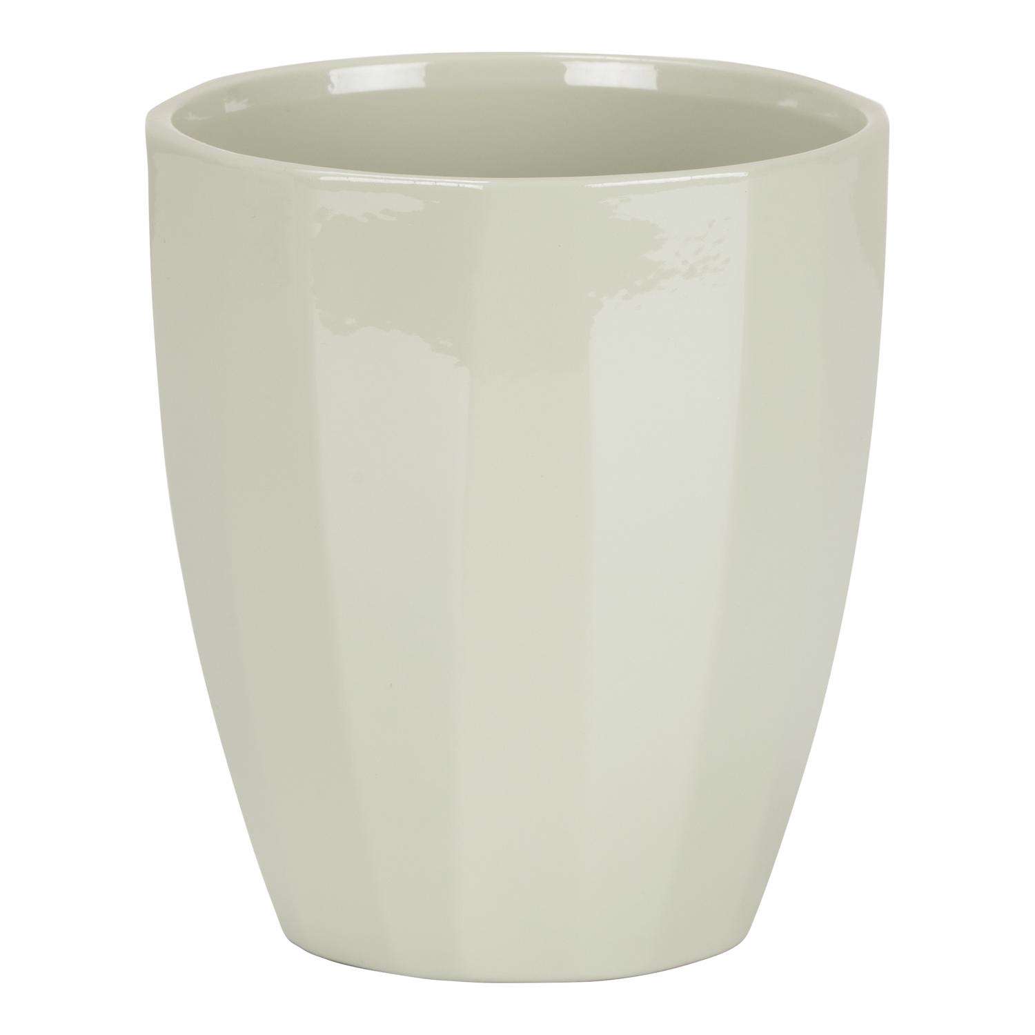 Scheurich Elegance 4.75 in. D Ceramic Flower Pot Green - Ace Hardware