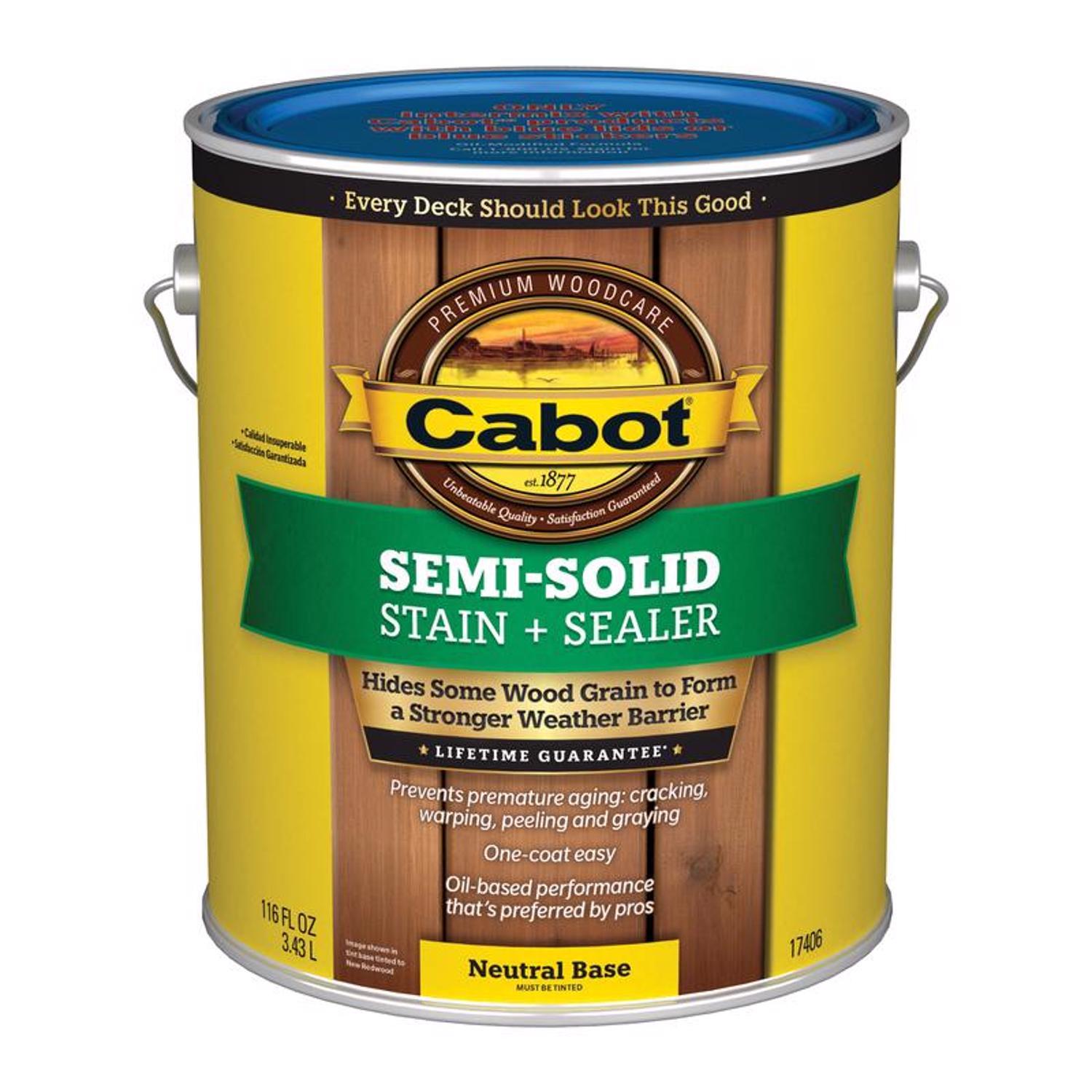 Cabot Semi-Solid Low VOC Semi-Solid Tintable Neutral Base Oil-Based ...