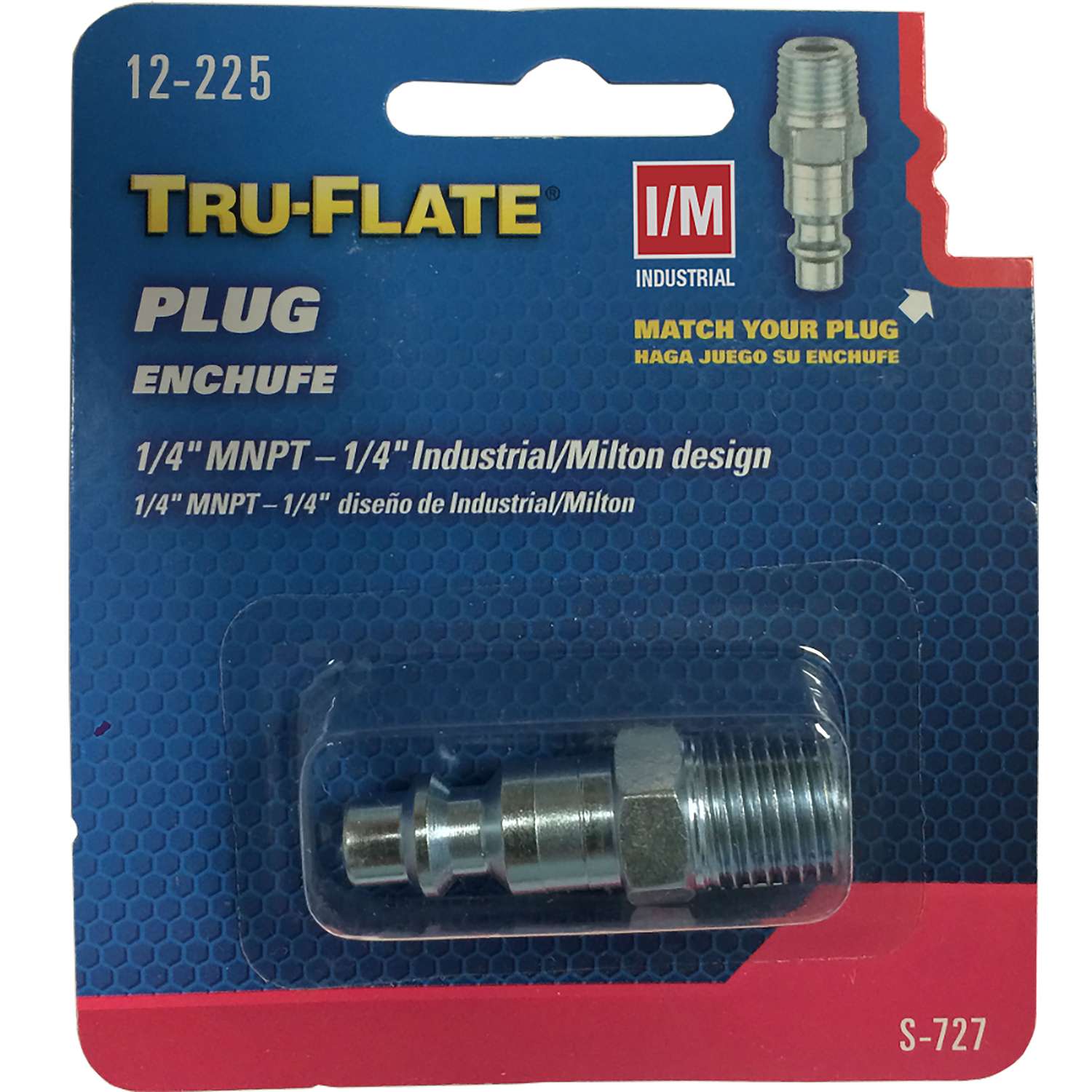 Tru-Flate Steel Air Plug 1/4 in. Male NPT 1 pc. - Ace Hardware