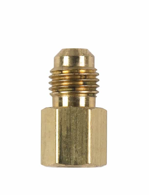 JMF 1/4 in. Flare x 1/8 in. Dia. Female Brass Flare Adapter - Ace Hardware