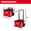 Milwaukee Packout 18.6 in. Rolling Tool Box Black/Red Mfr# 48-22-8427 ...