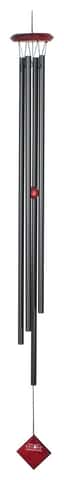 Woodstock Chimes Encore Black Aluminum/Wood 47 in. Wind Chime Mfr ...