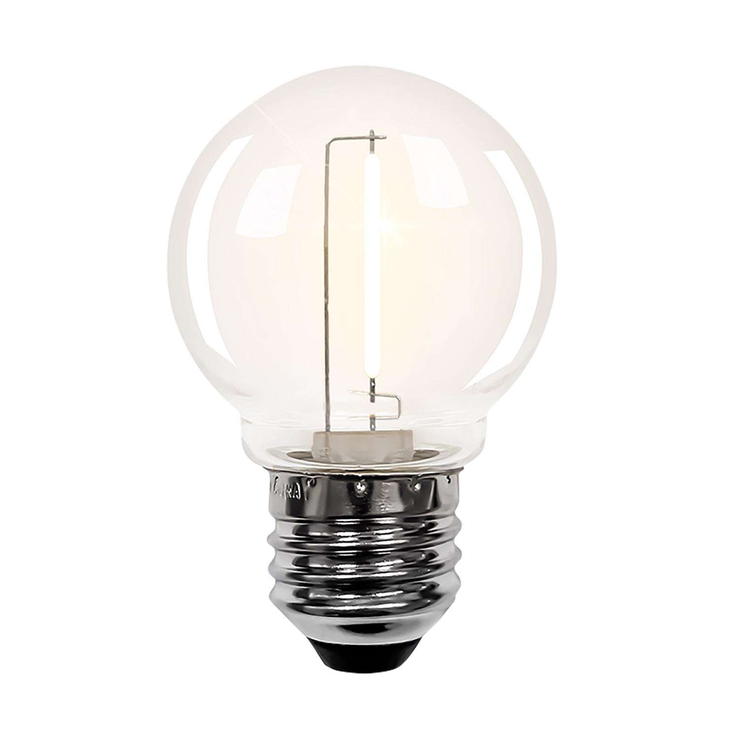 Belle Luci LED G50 Single Filament Bulbs Warm White 2.5 in. 25 lights ...