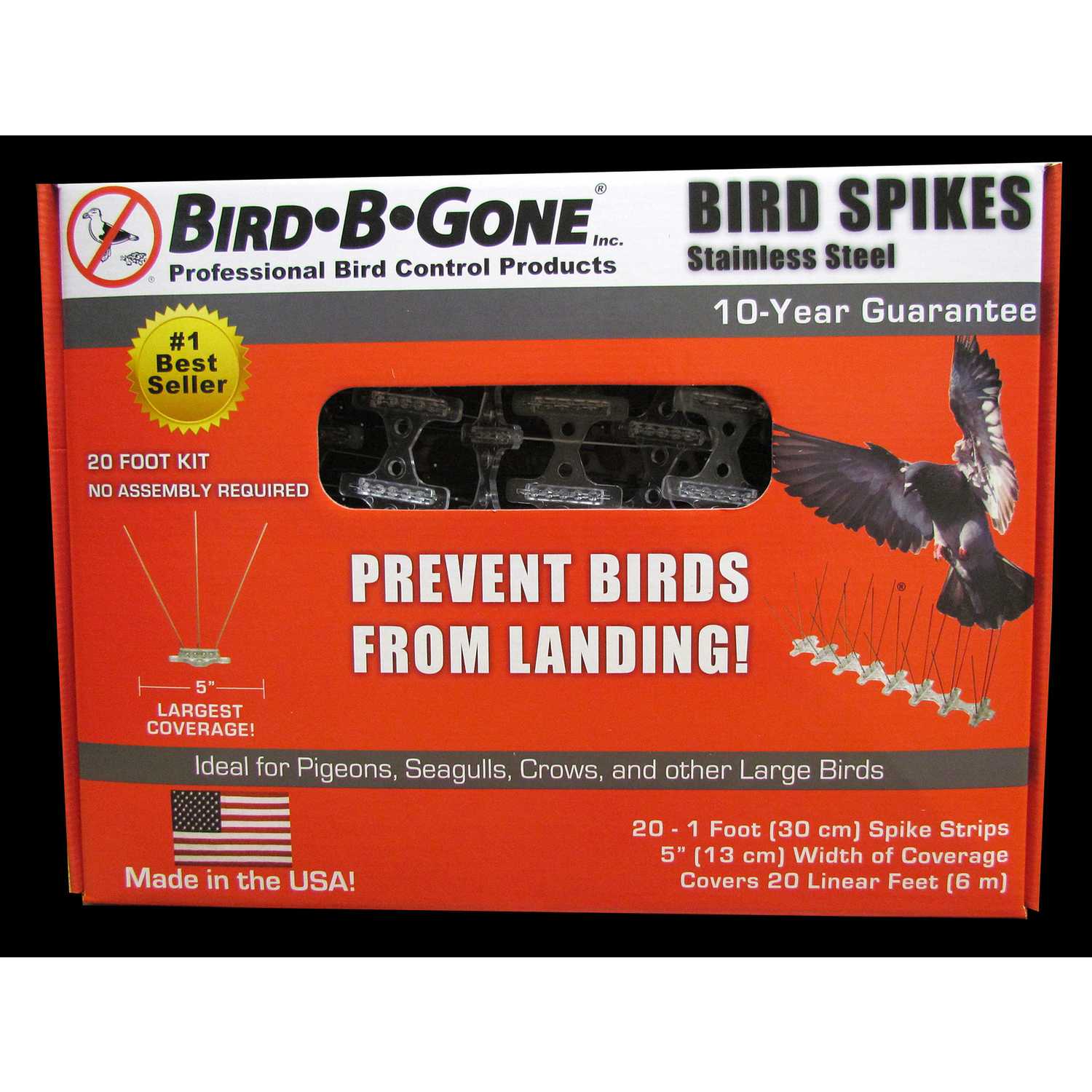 Bird-B-Gone Bird Repelling Spikes For Assorted Species 20 pk - Ace Hardware