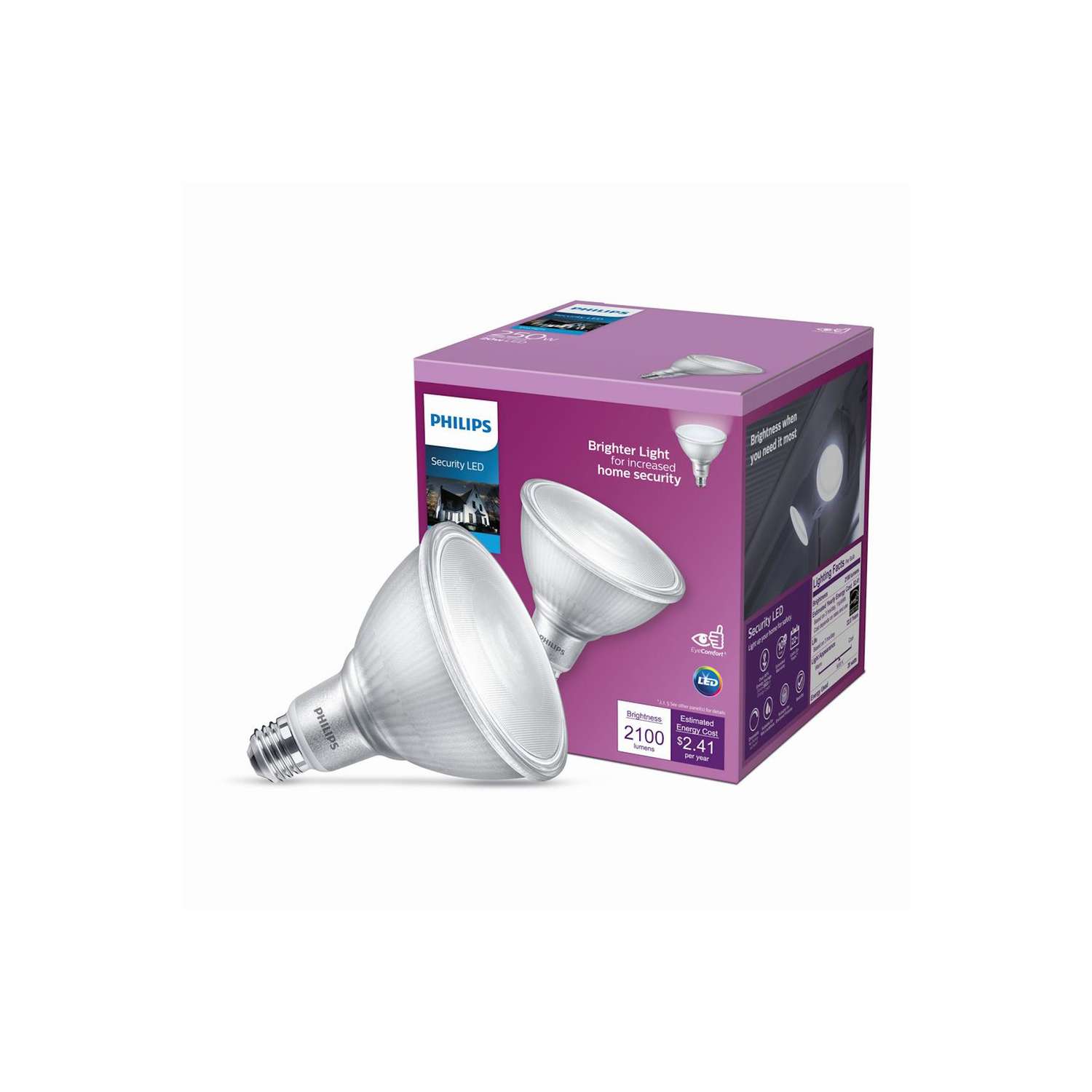 Philips PAR 38 E26 (Medium) Floodlight Daylight 250 Watt Equivalence 1 ...