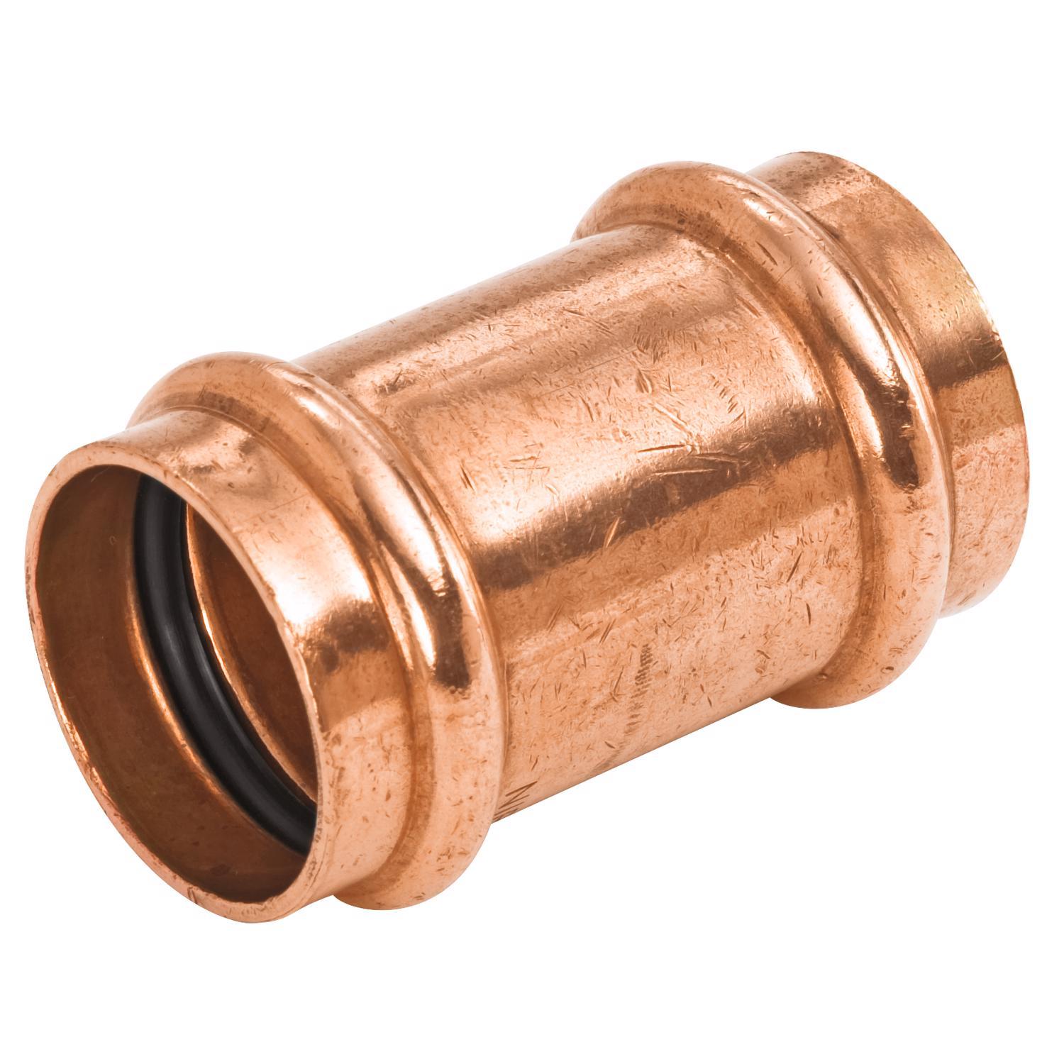 NIBCO 2 in. Press X 2 in. D Press Wrought Copper Repair Coupling 1 pk ...
