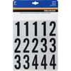 Hillman 2 in. Reflective Black Vinyl Self-Adhesive Number Set 0-9 35 pc ...