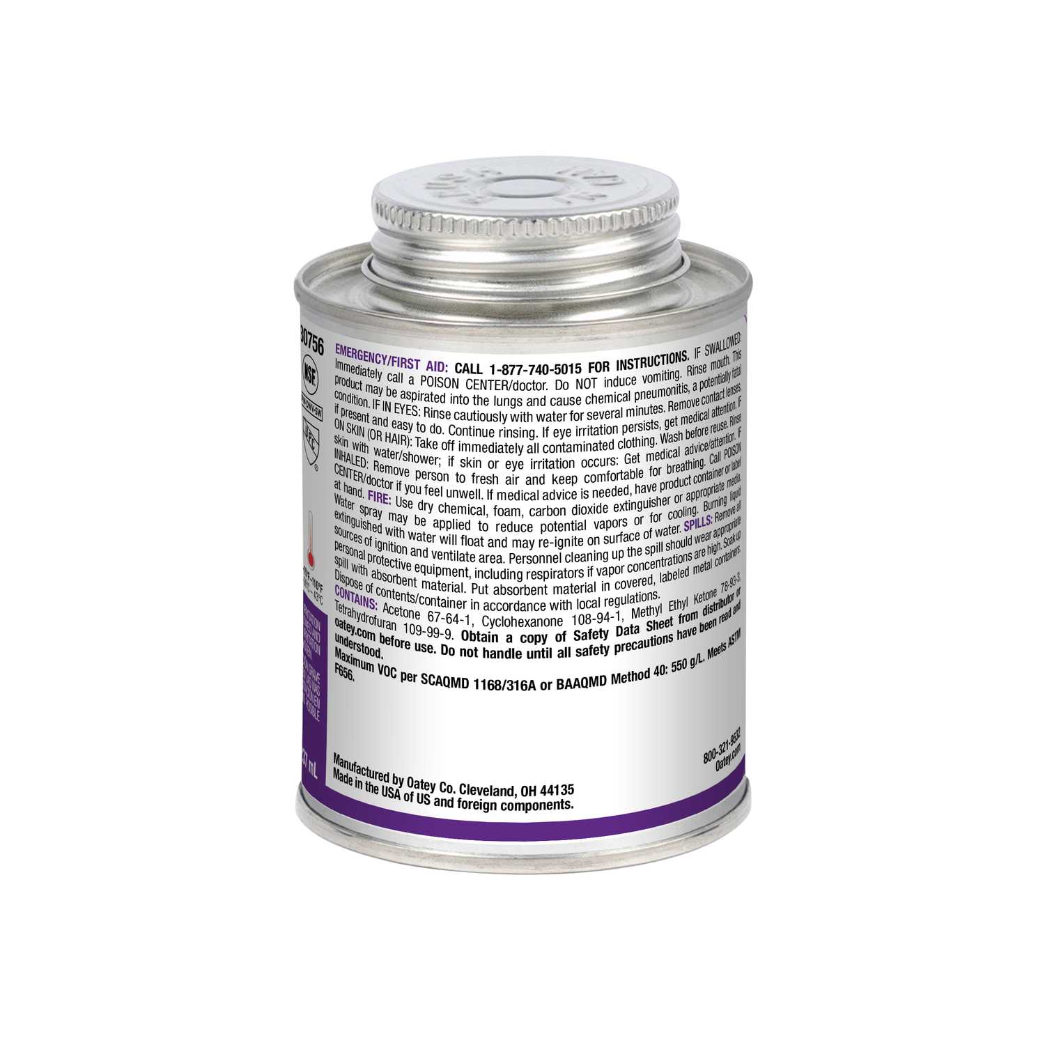 Oatey Purple Primer and Cement For CPVC/PVC 8 oz. - Ace Hardware