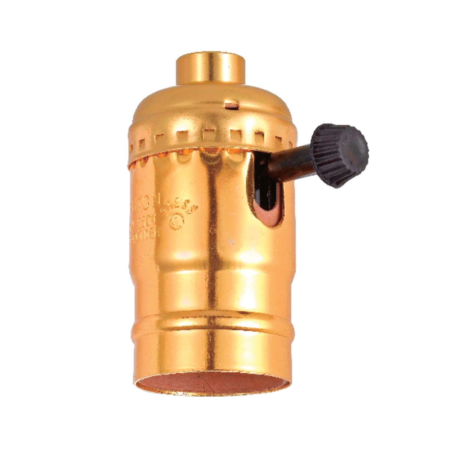 Leviton Aluminum Incandescent Medium Base Turn Knob Light Socket 1 pk ...