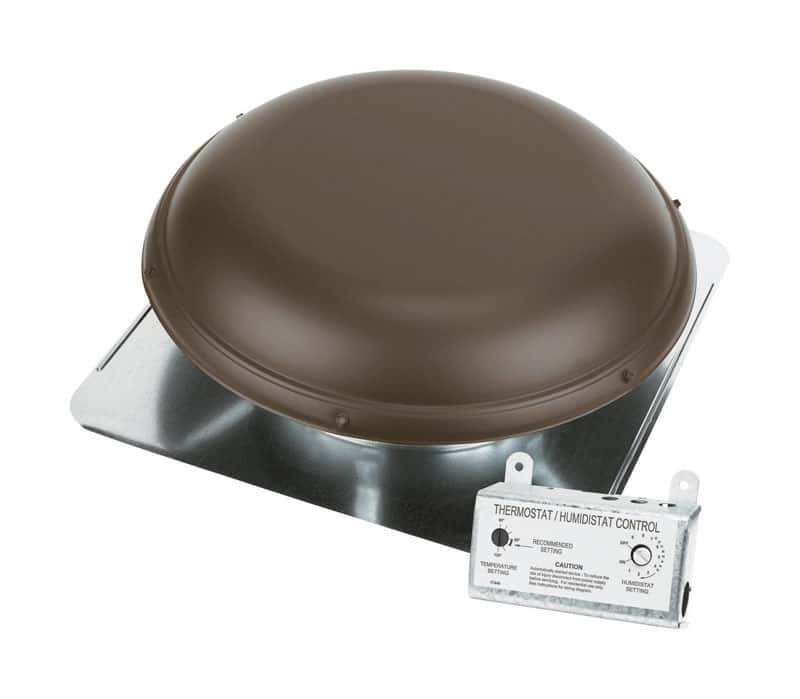 Air Vent 26 in. H X 26 in. W X 9 in. L X 14.5 in. D Brown Steel Power ...