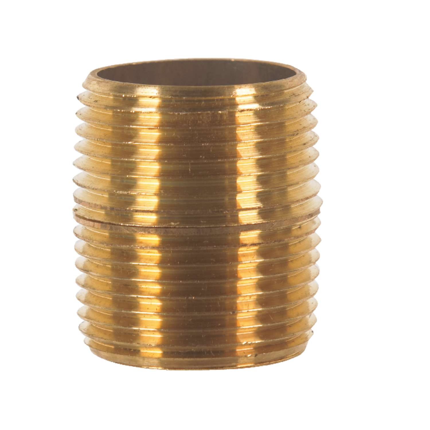 JMF 1 in. MPT T Brass Close Nipple - Ace Hardware
