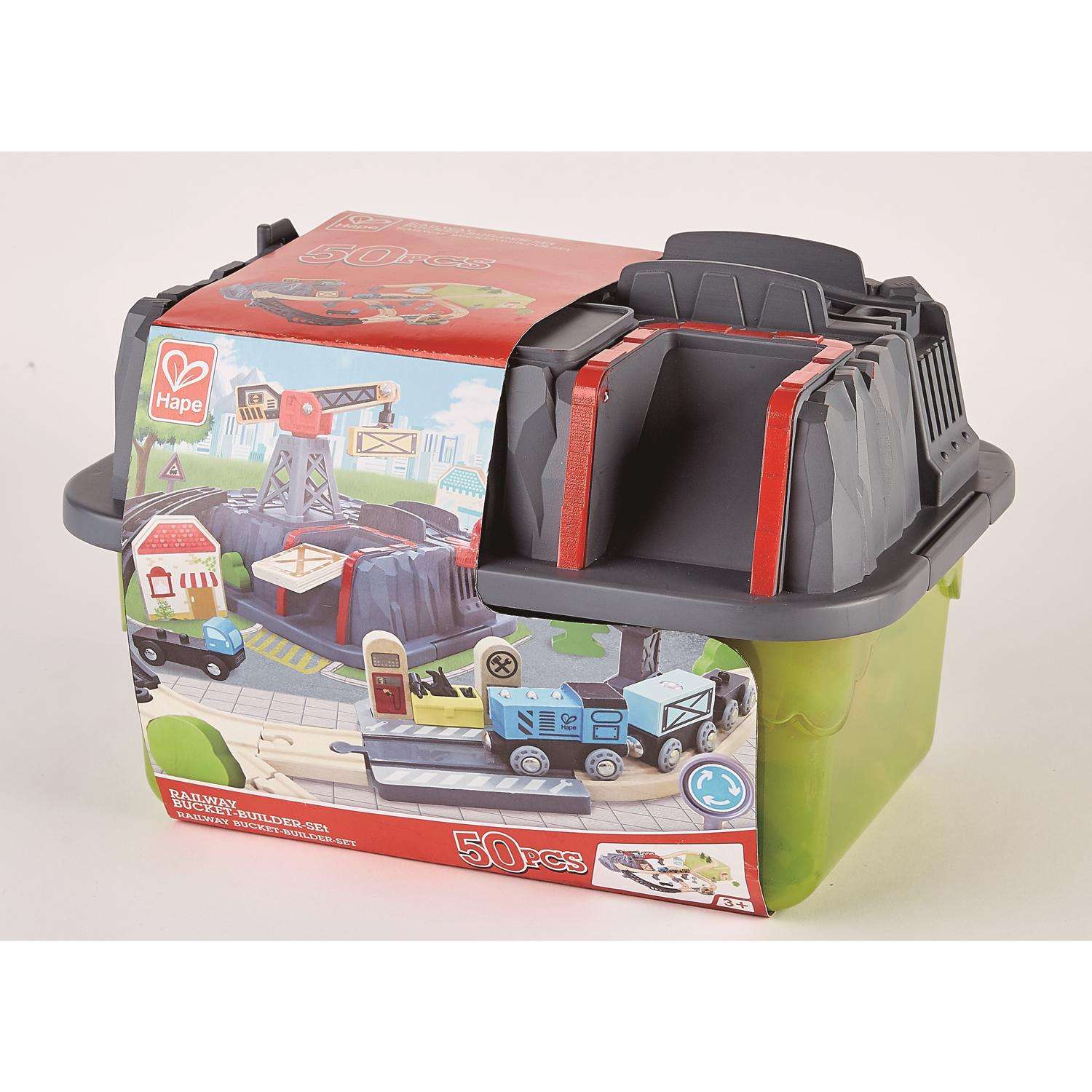 Hape Railway Bucket-Builder-Set Multicolored 50 pc Mfr# E3764B - Ace ...