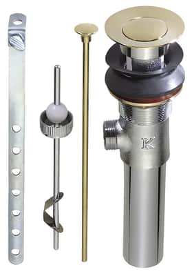 Ace 1-1/4 in. Polished Brass Pop Up Assembly - Ace Hardware