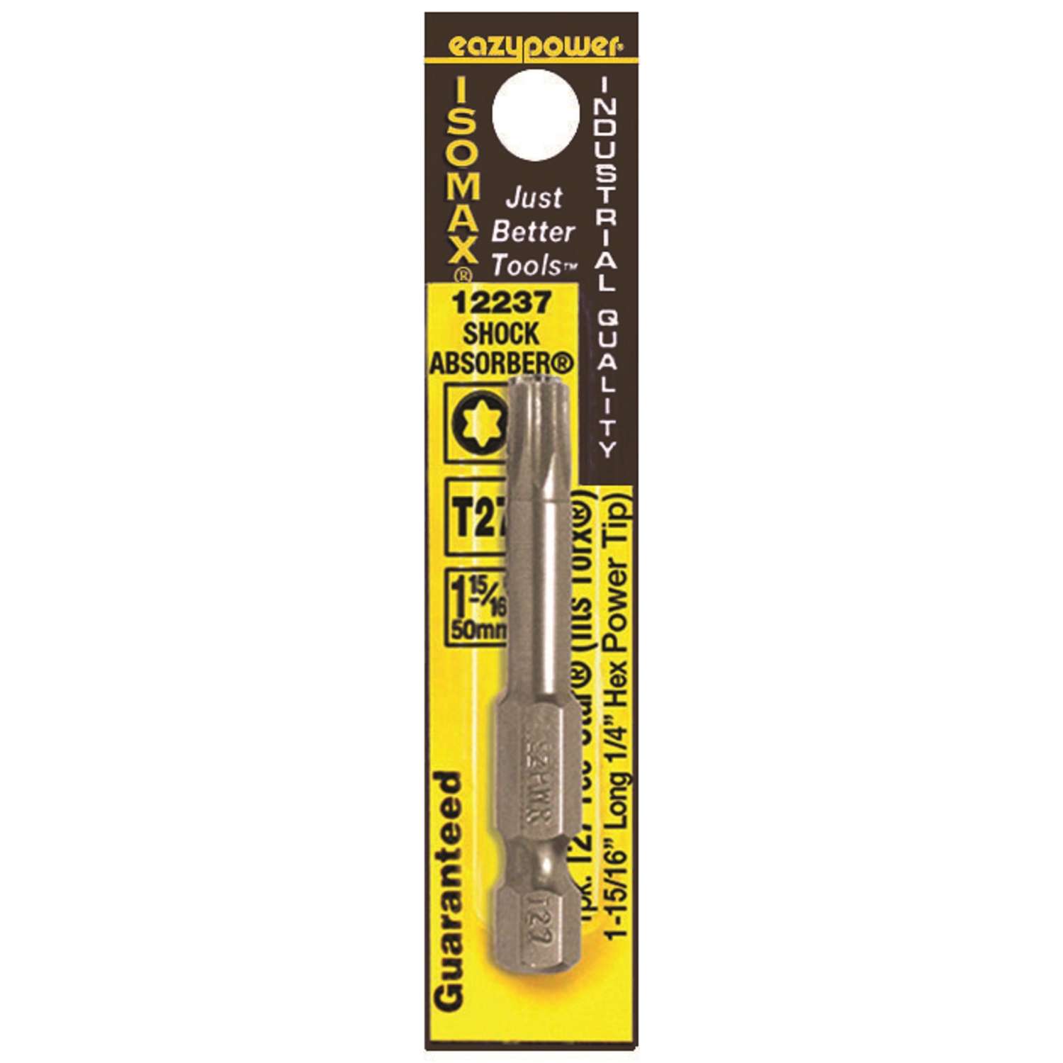 Eazypower Isomax T-Star T27 X 1-15/16 in. L Power Bit Chrome Vanadium ...