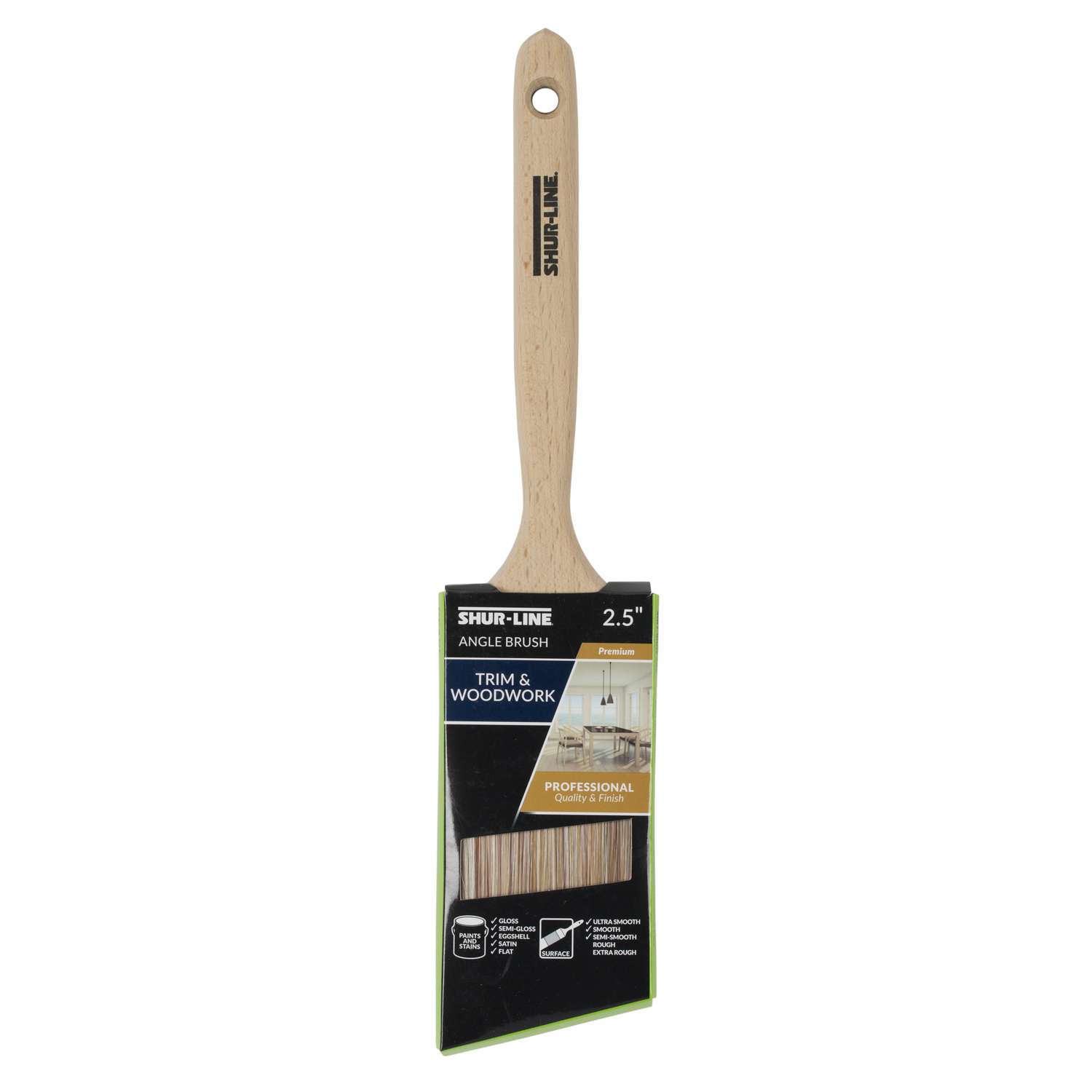 Shur-Line Wood Handle Paint Brush Angle 2-1/2 in. All Paints - Ace Hardware