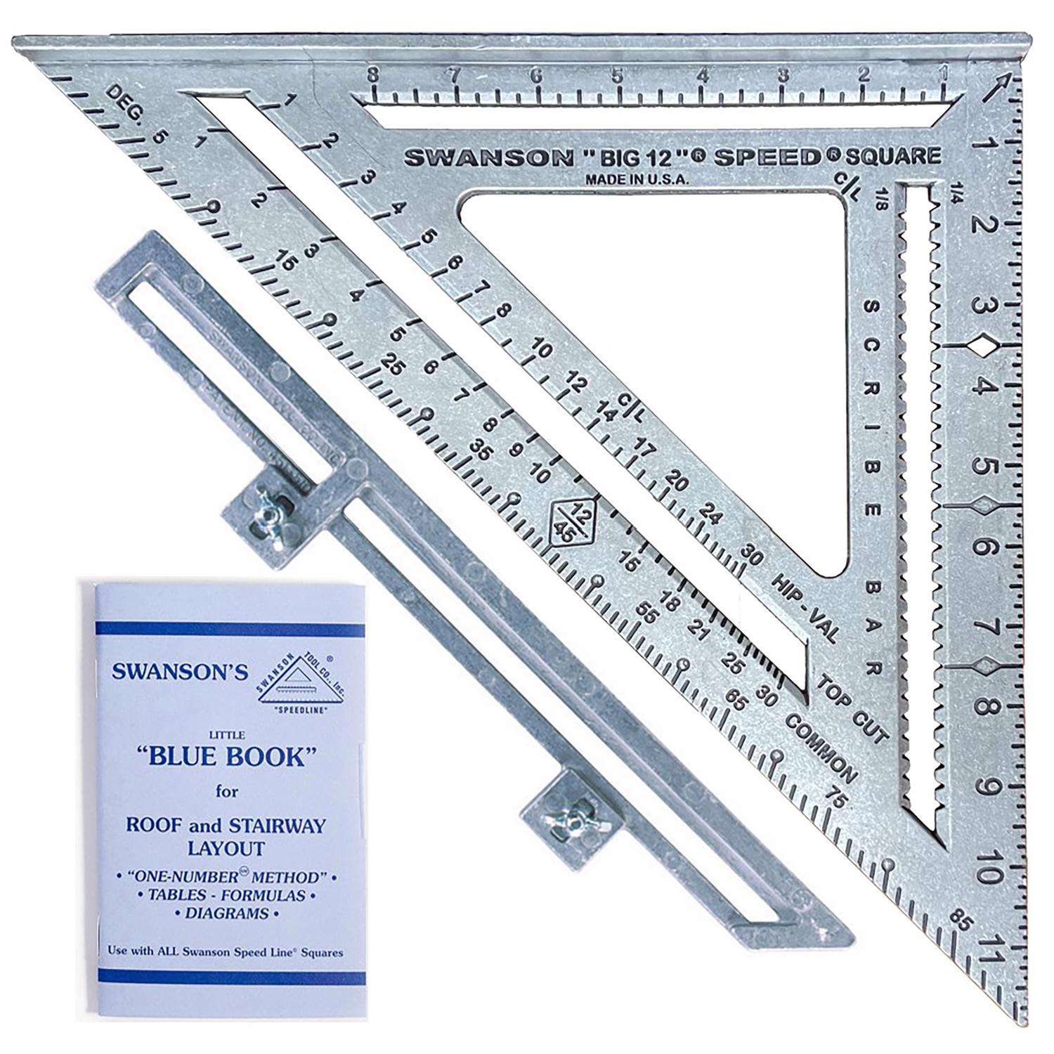 Swanson Speedlite 12 in. L X 1 in. H Aluminum Speed Square Mfr S0107 Ace Hardware