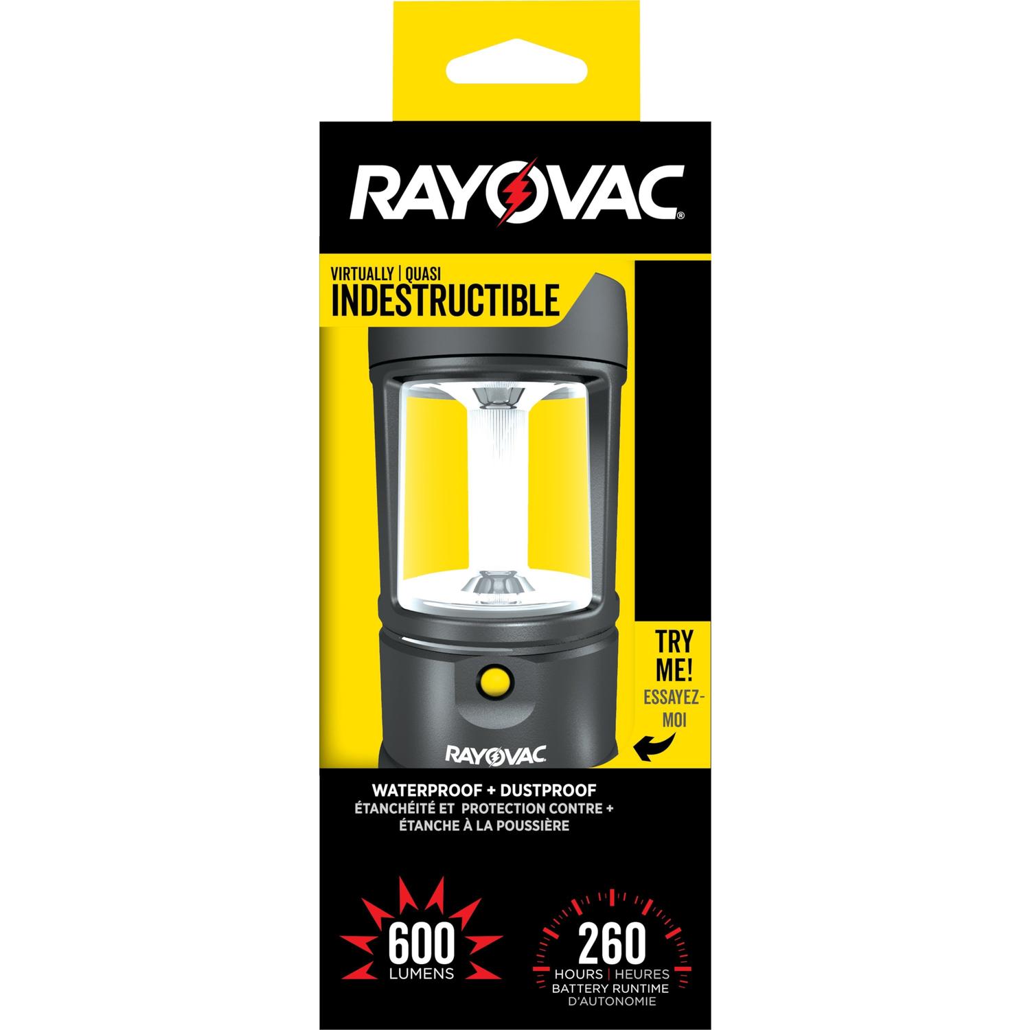 Rayovac Workhorse 600 lm Black LED Lantern Mfr DIYLN3D BXB Ace Hardware