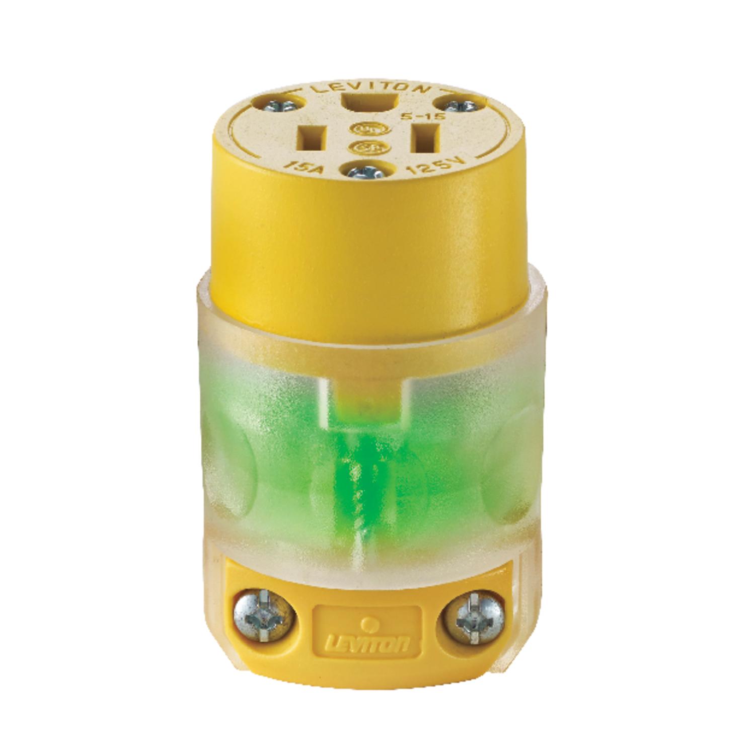 UPC 078477674864 - Leviton 15 Amp Green Lighted Connector (515CV-LIT ...
