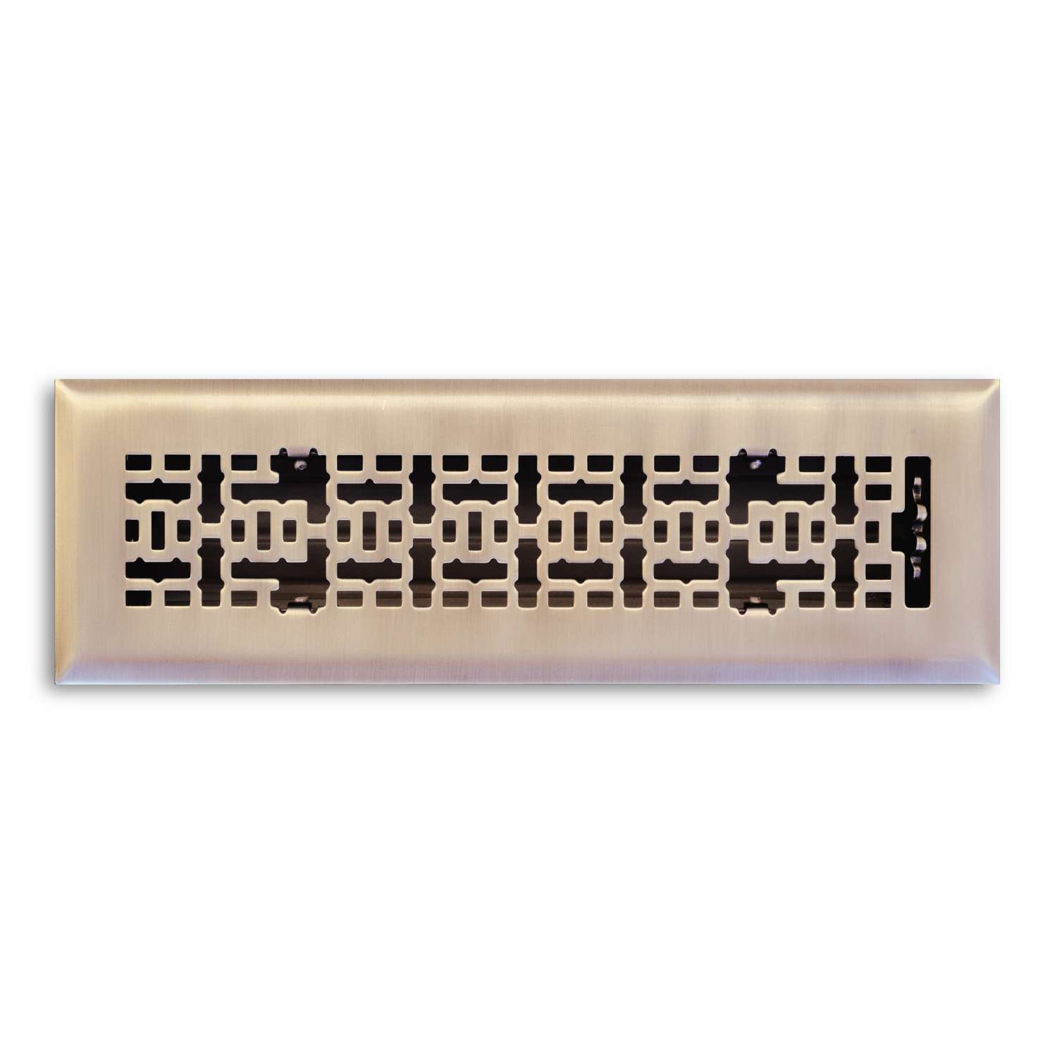 Tru Aire 2 in. H X 12 in. W 1-Way Antique Steel Floor Diffuser Mfr ...